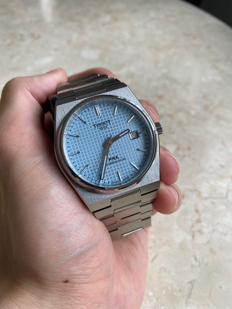 Final set on hand ‼️Tissot PRX Powermatic 80 Ice blue t137.407.11.351 ...