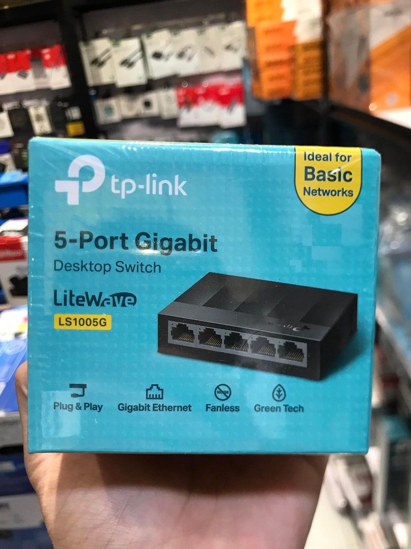 TP-Link LS1005G 5-Port Gigabit Desktop Switch, Computers & Tech, Parts ...