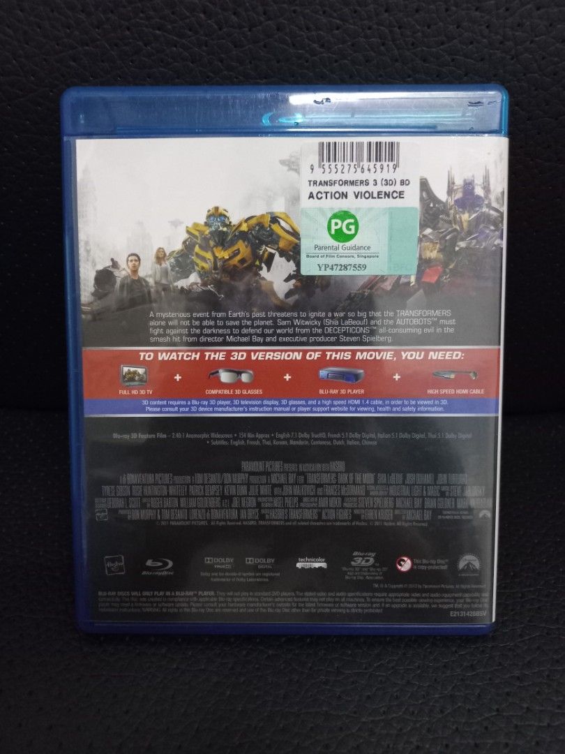 Transformers 3 Blu-ray [Limited 3D Edition], Hobbies & Toys, Music ...