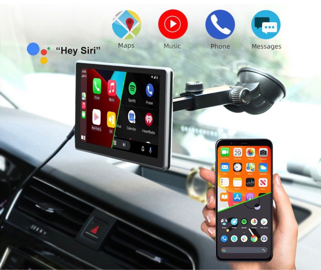 SALES! U7 Portable wireless Android Auto/Apple CarPlay(Plug & Play Car ...