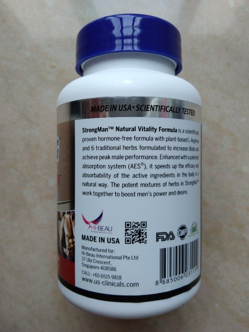 US Clinicals StrongMan, Health & Nutrition, Health Supplements ...