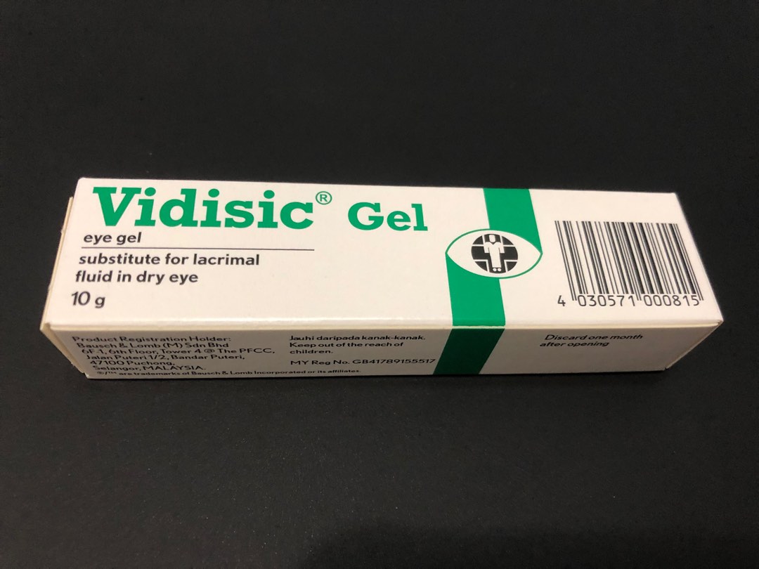 Vidisic Eye Gel, Health & Nutrition, Medical Supplies & Tools on Carousell