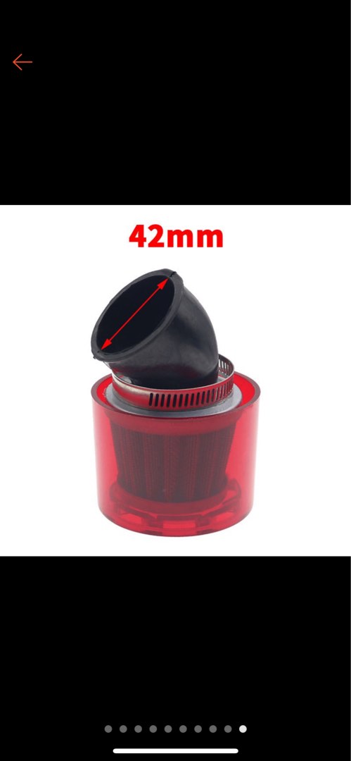 Waterproof bend Air Filter open pod, Motorcycles, Motorcycle ...