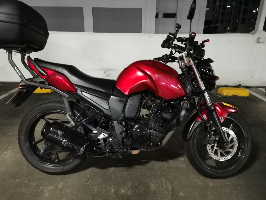 Yamaha FZ16 rim wrapping, Motorcycles, Motorcycle Apparel on Carousell