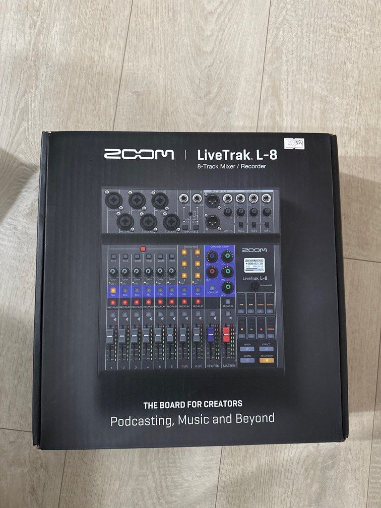 ZOOM LIVETRAK L-8 PORTABLE 8-CHANNEL DIGITAL MIXER AND MULTITRACK ...