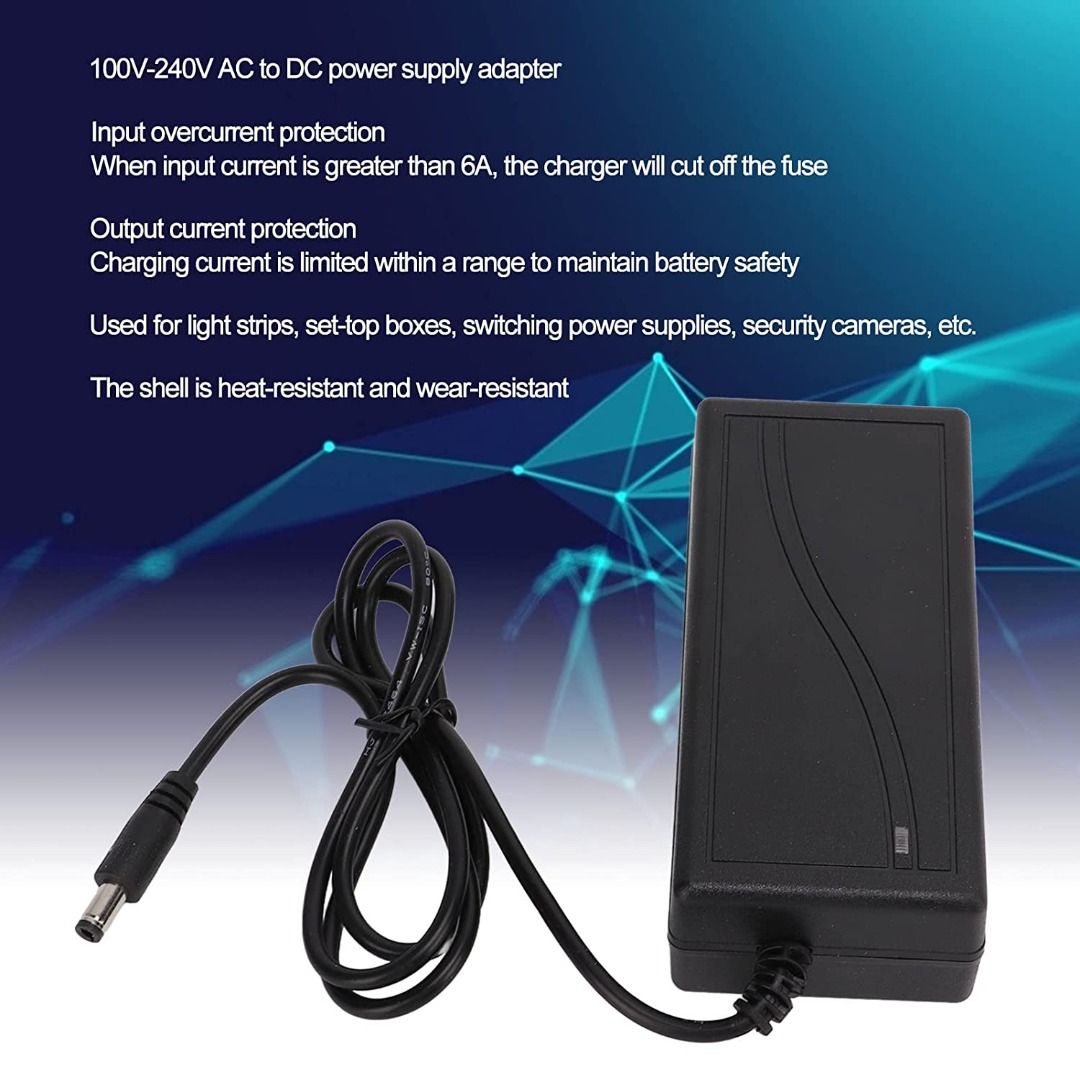 12V 6A Power Adapter, Stable Voltage 100V‑240V AC To DC Wall ...
