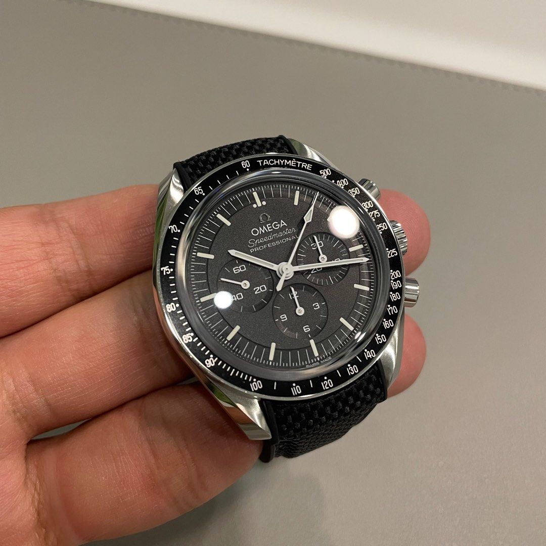 Omega Speedmaster 3861 Aftermarket Strap with Deployant Buckle, Luxury ...