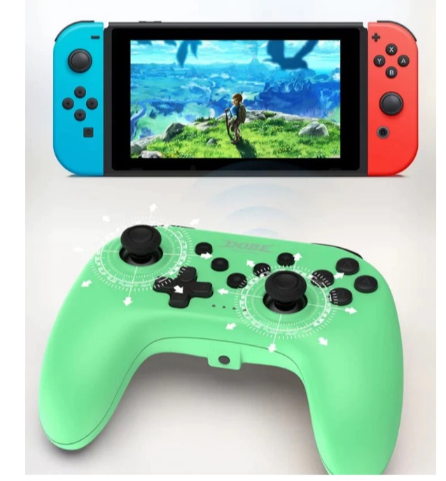 2303) DOBE WIRELESS CONTROLLER FOR N-S (BLUE), Video Gaming, Gaming ...