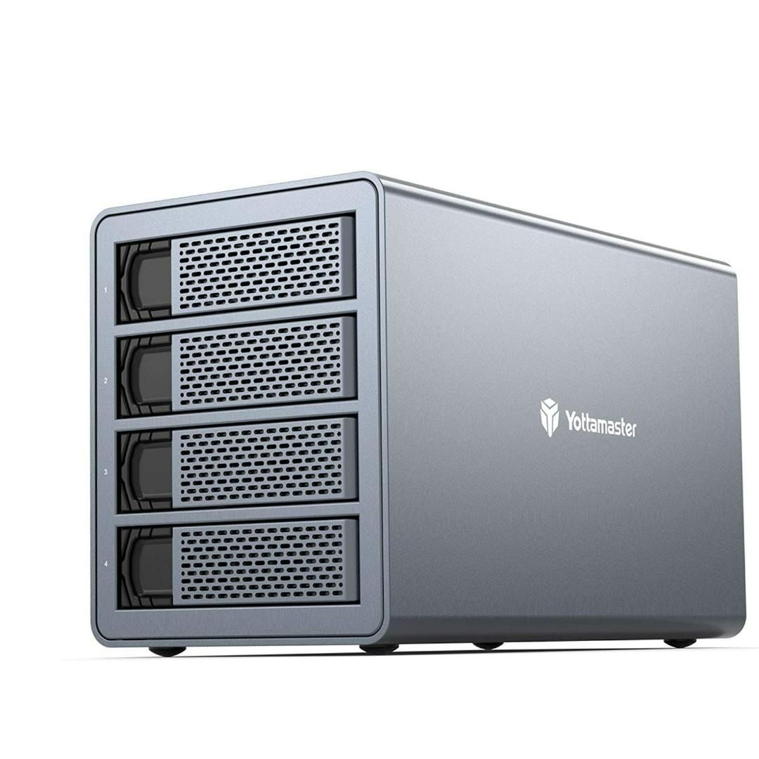 3624) Yottamaster 4 Bay 2.5 Inch 3.5 Inch External RAID Hard Drive ...