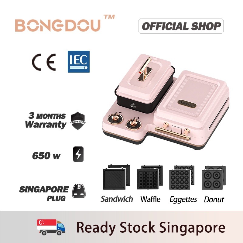 3 IN 1 Waffle Maker 600W Sandwich Maker Wafer Frying Pan waffer ...