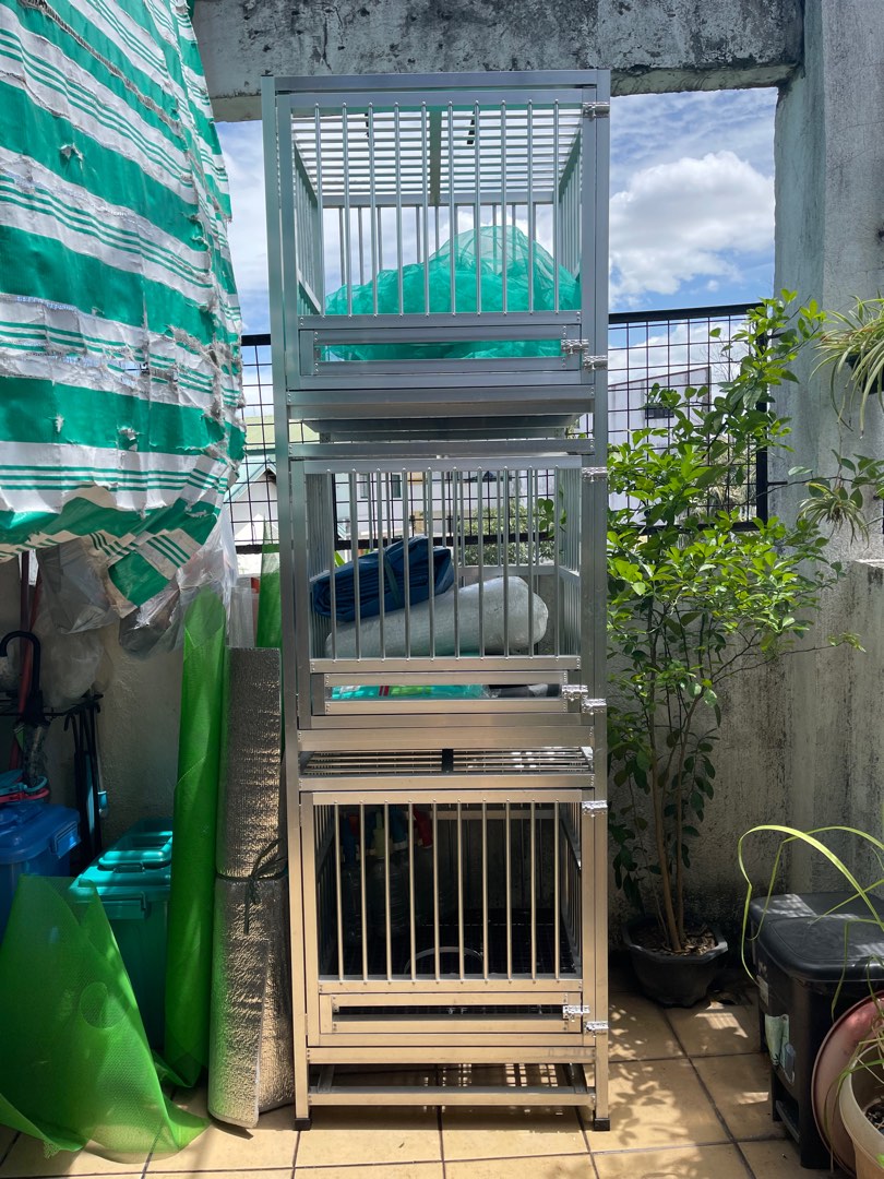 3 Tier Aluminum Pet Cage on Carousell