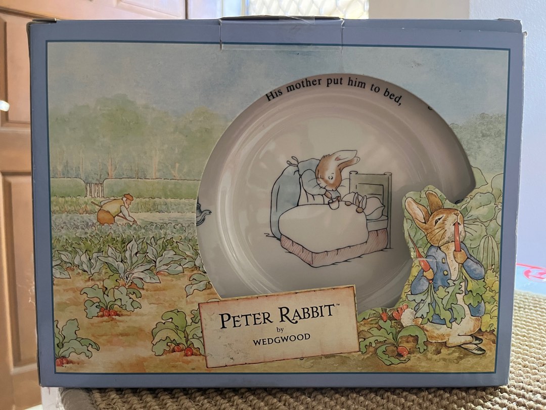 3-pc Ceramic Set (Peter Rabbit), Furniture & Home Living, Kitchenware ...