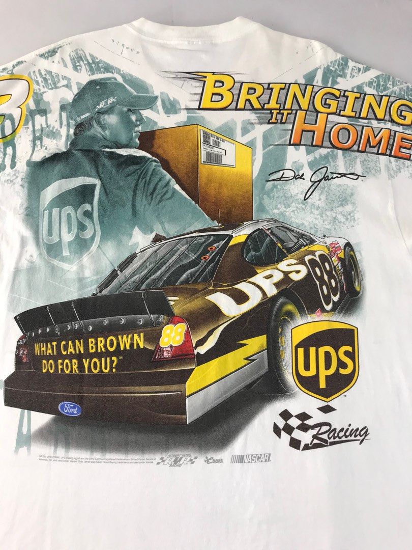 90s CHase Authentic NASCAR UPS Winston Cup Dale Jarret 88 Tee, Men's Fashion, Tops & Sets ...
