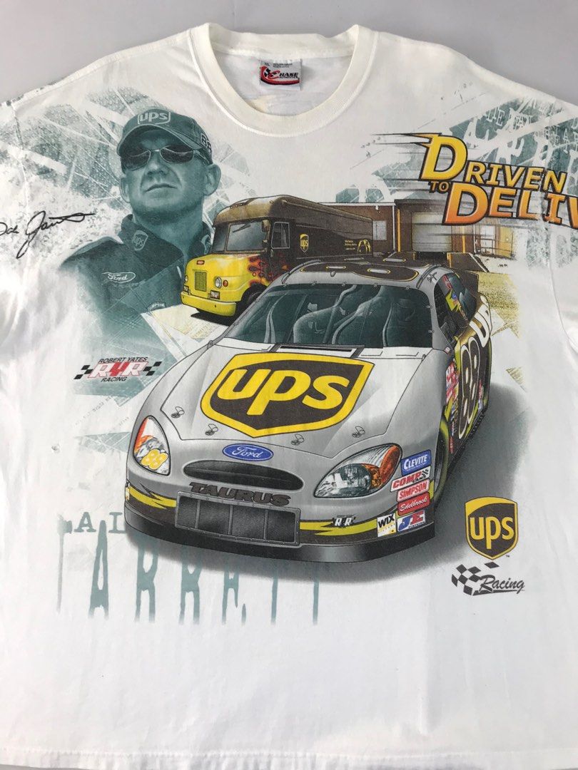 90s Chase Authentic Nascar Ups Winston Cup Dale Jarret 88 Tee Men S