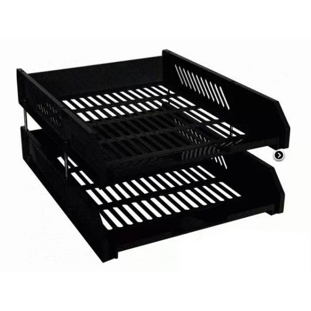 A4 2-Tier /3-Tier Tray with Metal Riser, Hobbies & Toys, Stationery ...