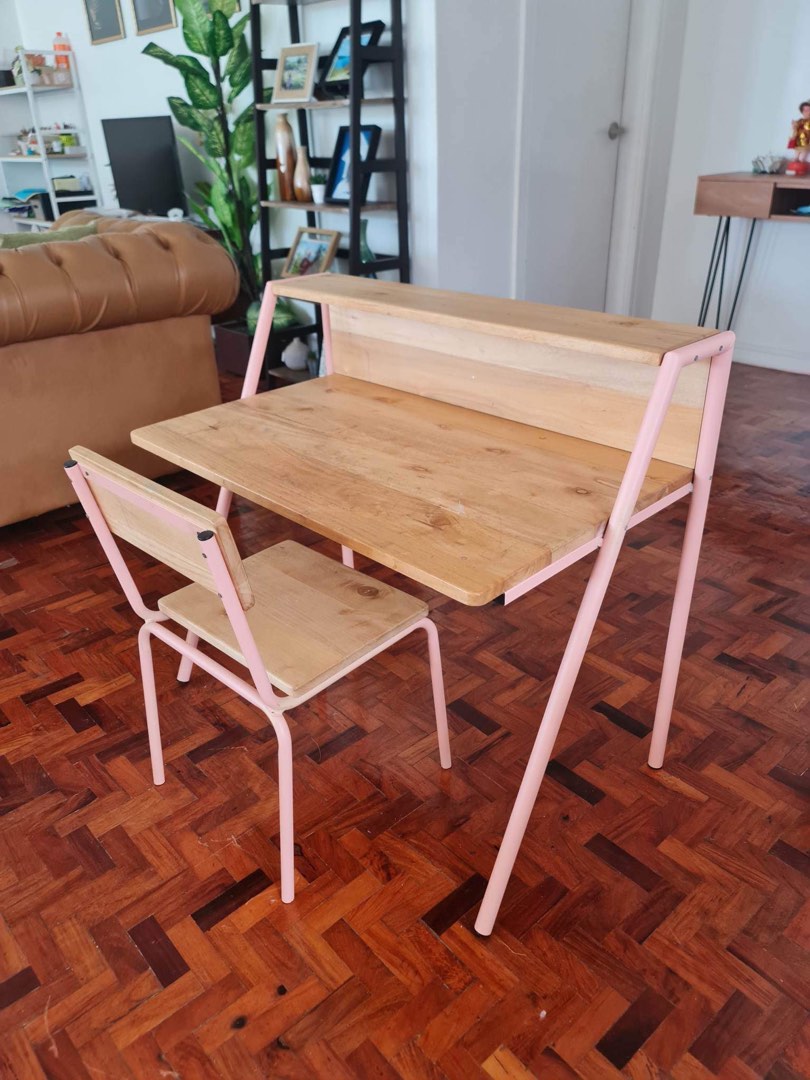 A frame study table set of incyroom by andi&olivia on Carousell