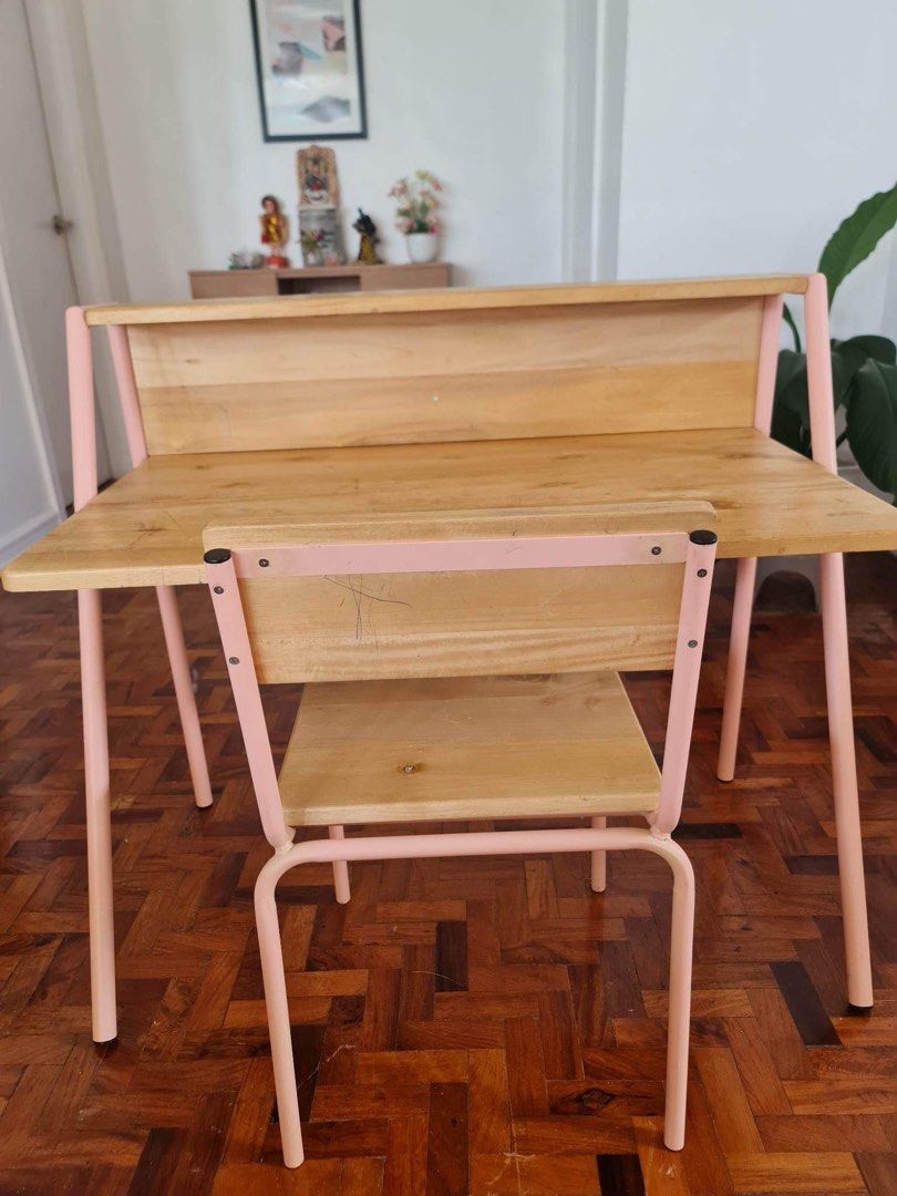A frame study table set of incyroom by andi&olivia on Carousell