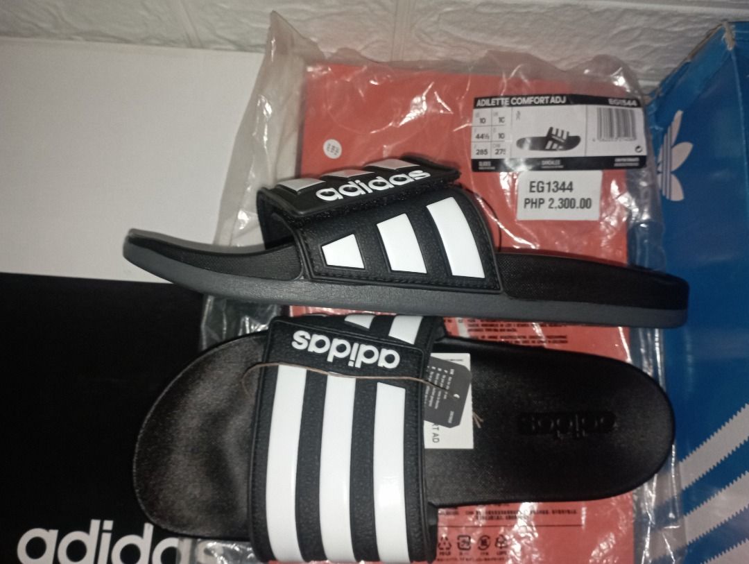 Adidas Adilette Comfort Slides Adjustable, Men's Fashion, Footwear ...