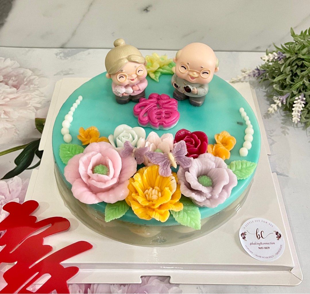 Ah gong ah ma jelly cake | Coconut agar agar fruit cake, Food & Drinks ...