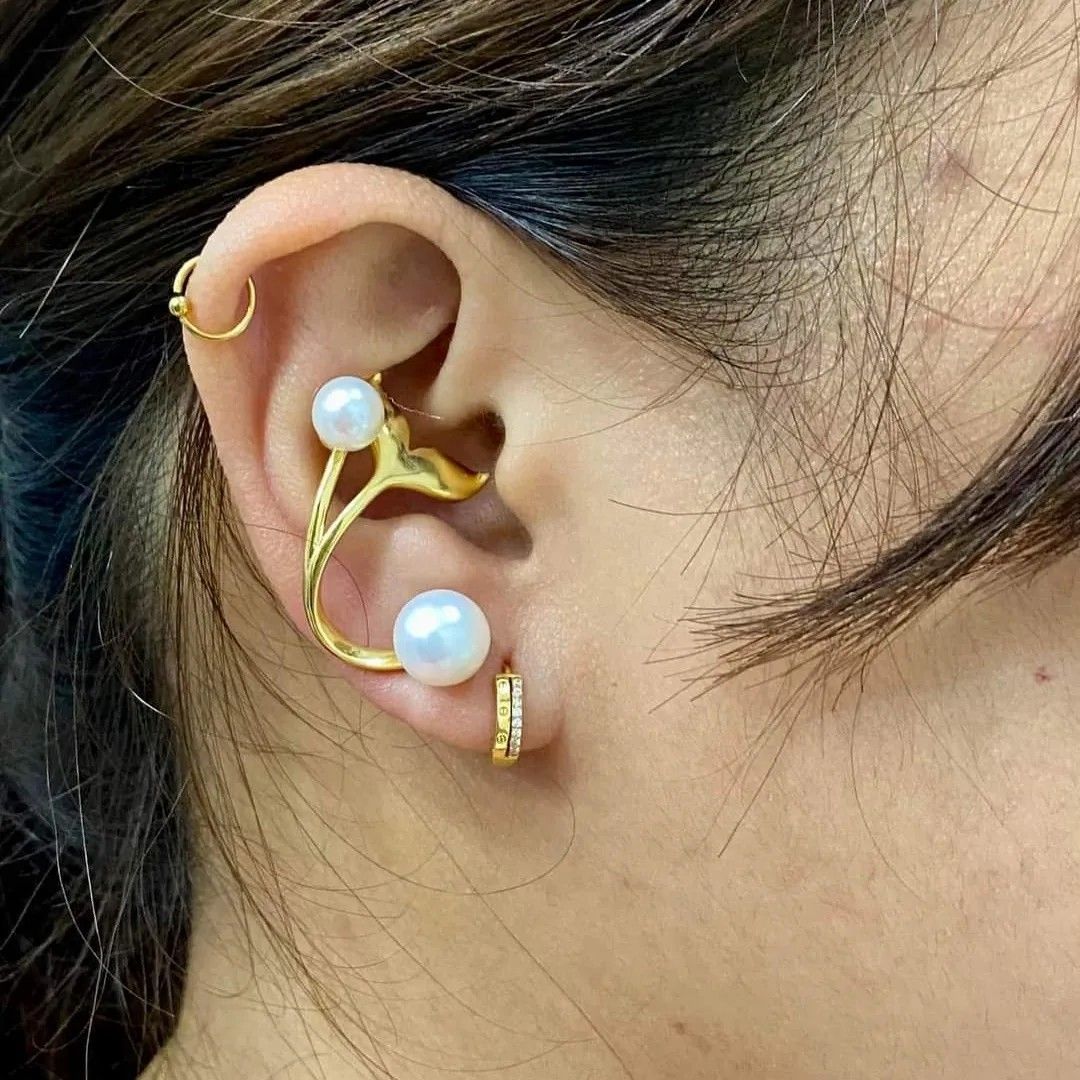 Akoya Mermaid Tail - many ways to wear 18K Gold, Women's Fashion ... Akoya Mermaid Tail - many ways to wear 18K Gold, Women's Fashion ...