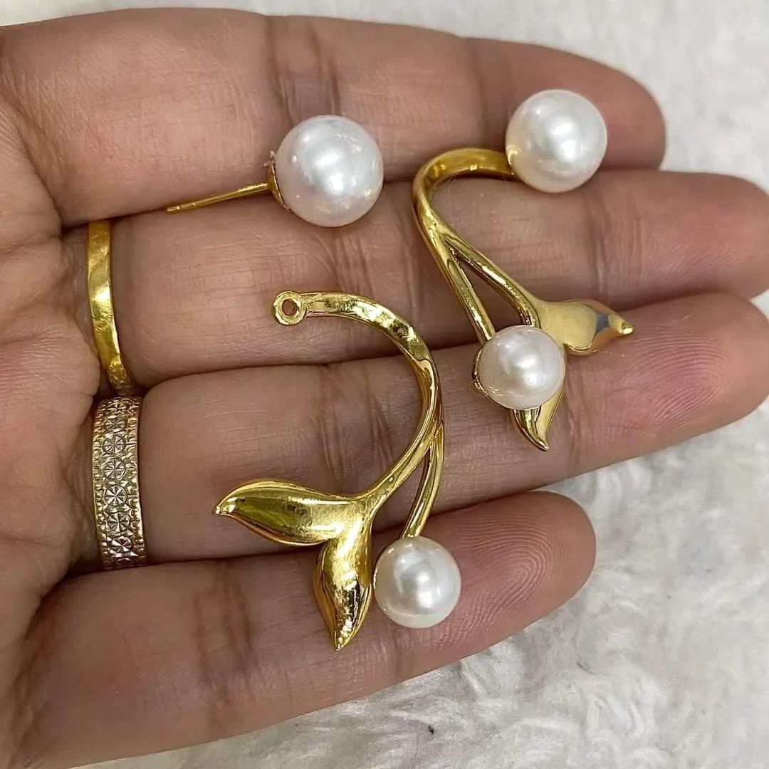Akoya Mermaid Tail - many ways to wear 18K Gold, Women's Fashion ... Akoya Mermaid Tail - many ways to wear 18K Gold, Women's Fashion ...
