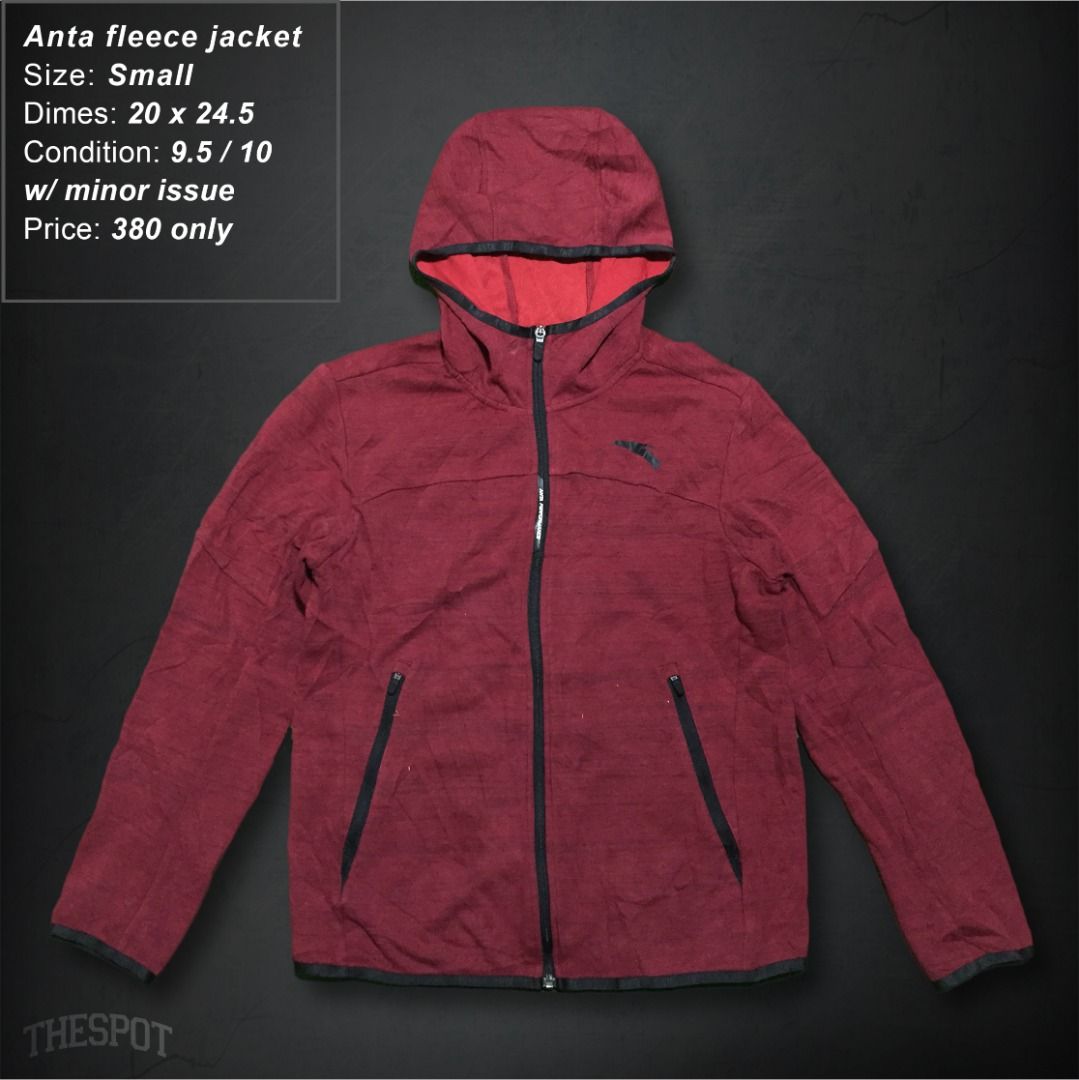 Anta tech fleece hooded jacket, Men's Fashion, Tops & Sets, Hoodies on ...