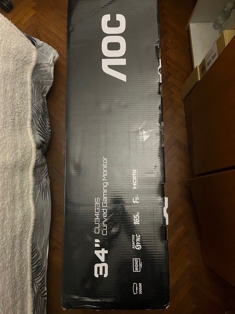 AOC 34" Ultrawide 1000R Curve 4k Gaming Monitor 3440x1440 HDR 165Hz ...