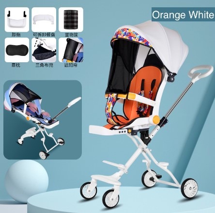 Baby Stroller / Foldable Carrier Travel/ Kids Children Pram Push Cart ...