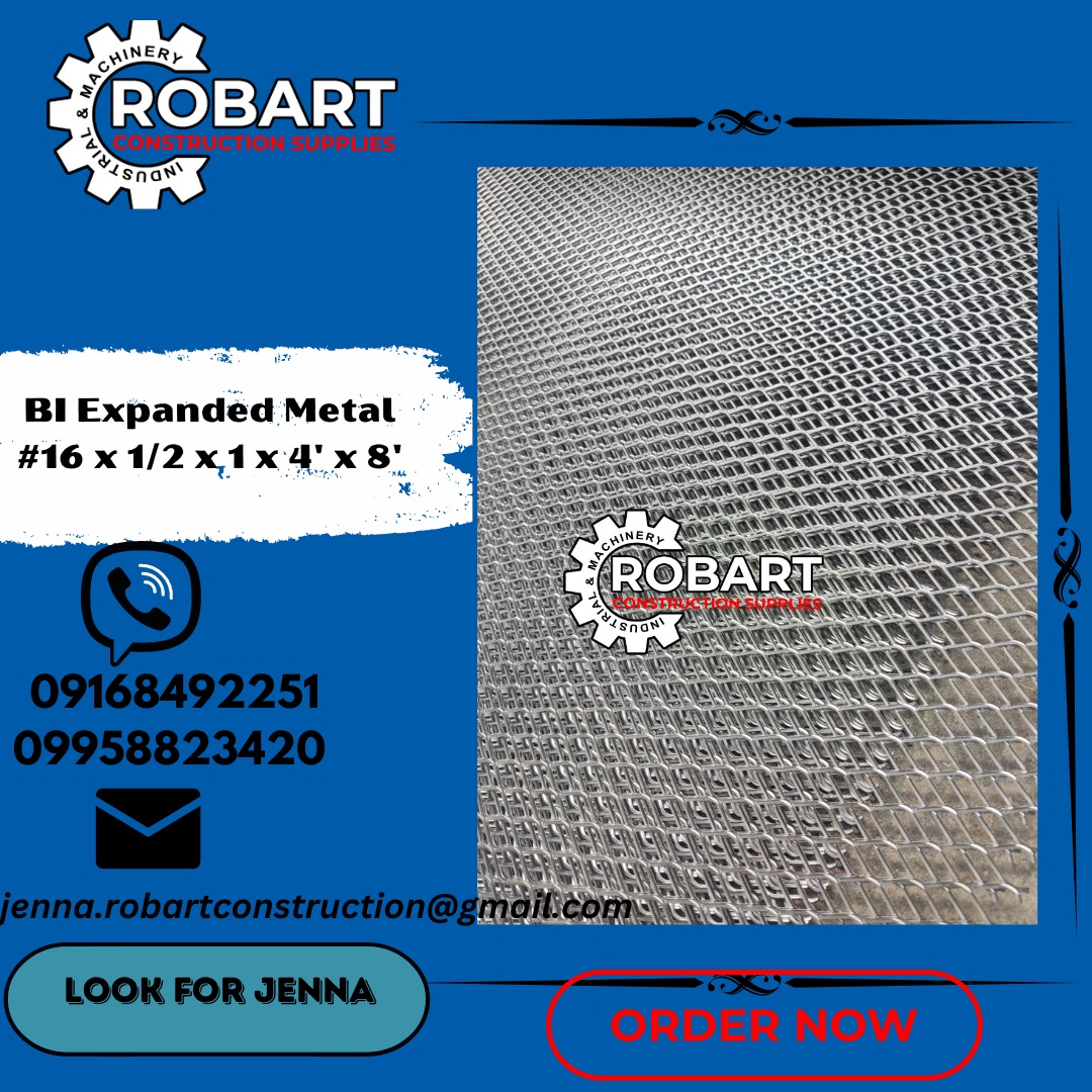 BI Expanded Metal #16 x 1/2 x 1 x 4' x 8', Commercial & Industrial ...