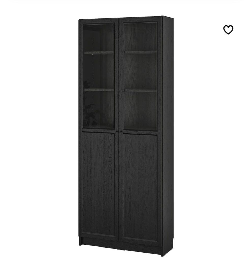 Billy oxberg with glass, Furniture & Home Living, Furniture, Shelves ...