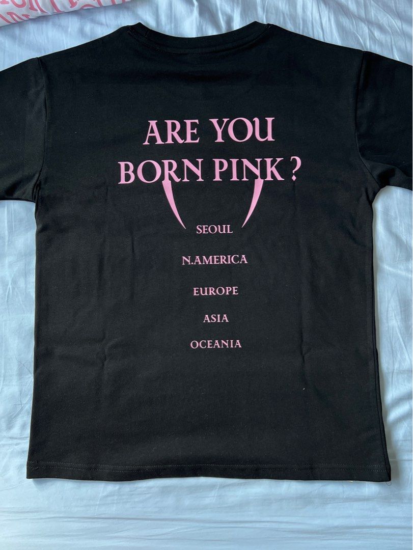 BLACKPINK Born Pink T shirt black - limited sizes avail, Hobbies & Toys ...