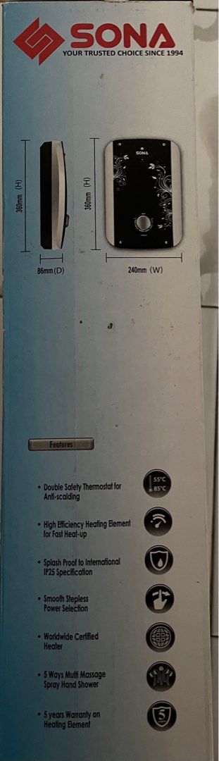 Brand new Sona Instant Heater, TV & Home Appliances, Water Heater ...