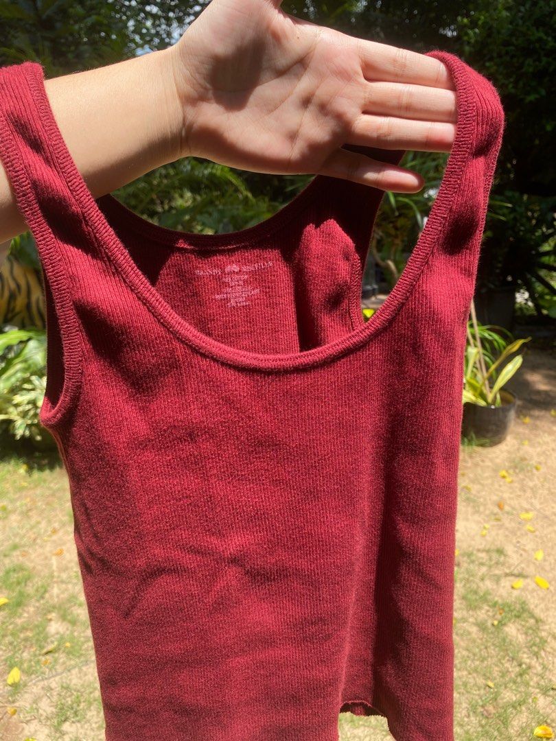 Brandy Melville red Sheena tank top, Women's Fashion, Tops, Sleeveless ...