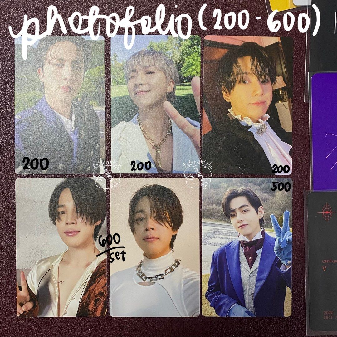 [BTS] Photofolio Photocards - Jin Namjoon Jungkook Jimin Taehyung on ...