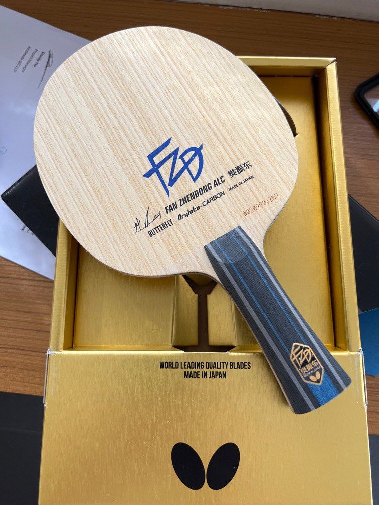 Table Tennis Butterfly Fan Zhendong ALC FL, Sports Equipment, Sports & Games, Racket & Ball ...