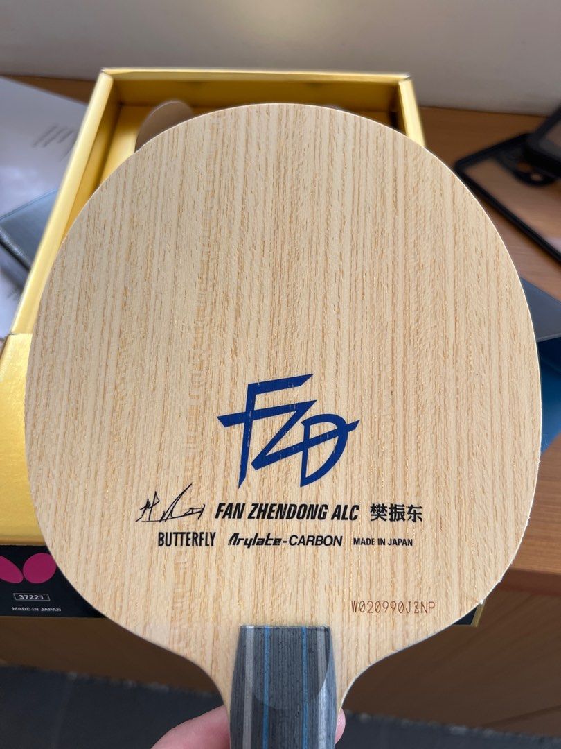Table Tennis Butterfly Fan Zhendong ALC FL, Sports Equipment, Sports & Games, Racket & Ball ...
