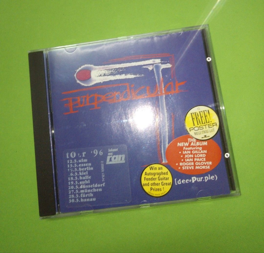 CD DEEP PURPLE : PERPENDICULAR ALBUM (1996) RAINBOW BLACKMORE CLASSIC ...
