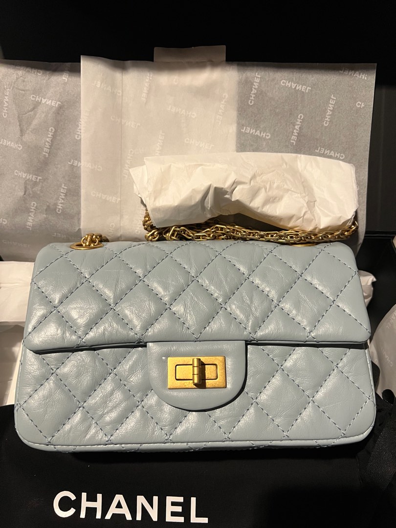 Chanel Mini 2.55 Calfskin, Luxury, Bags & Wallets on Carousell