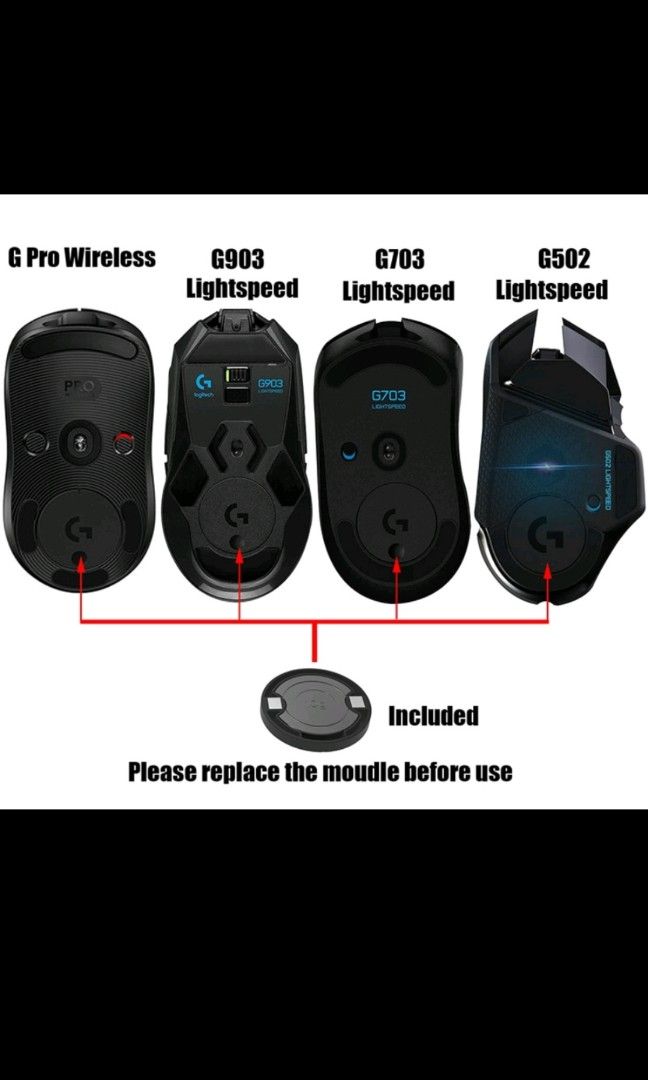 Charging dock for Logitech wireless G Pro X superlight, G502 X, etc ...