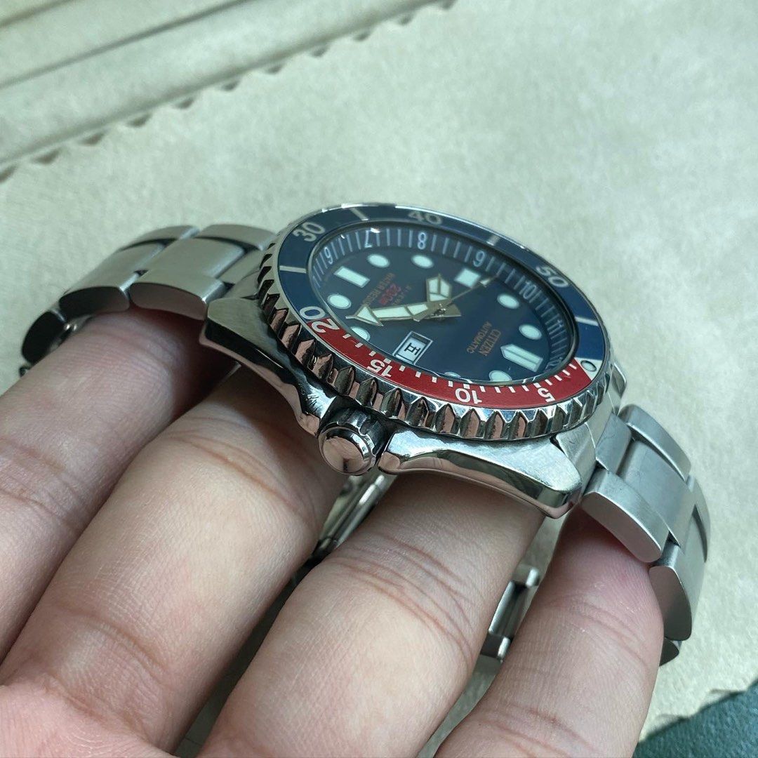 Citizen Diver JDM Automatic Movement Dim. 38mm, Fesyen Pria, Jam Tangan ...