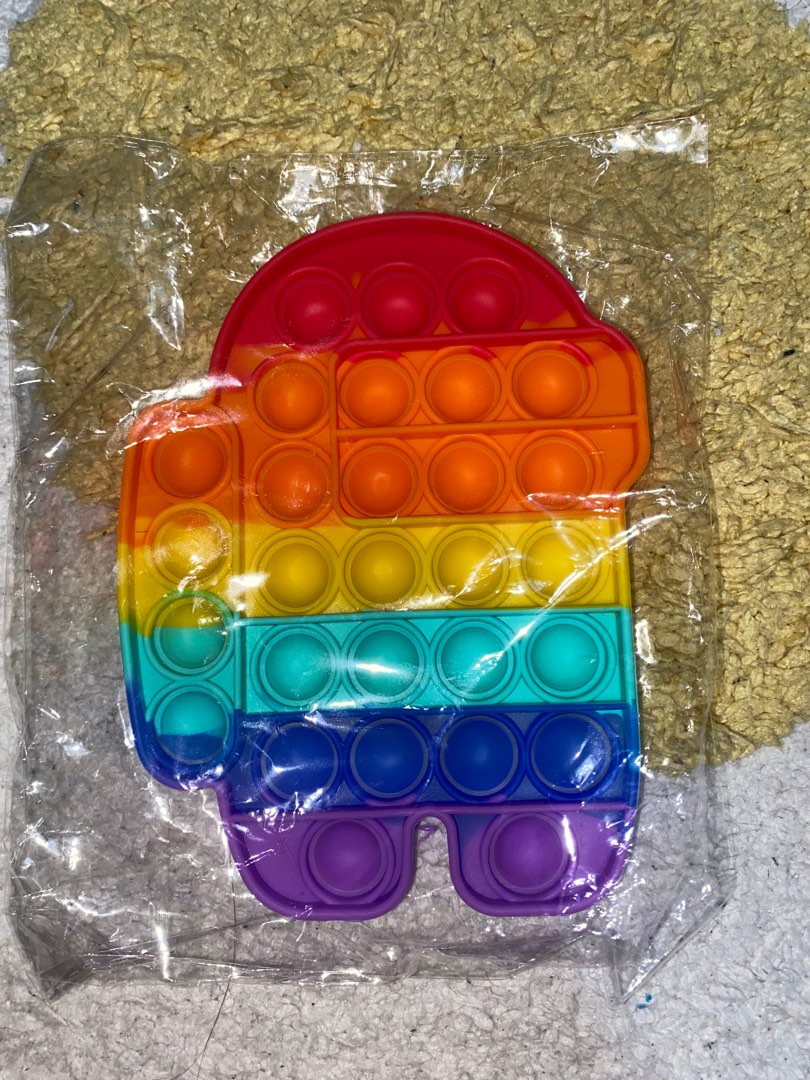 *CLEARANCE* Rainbow Among Us Pop It Fidget Toy, Hobbies & Toys, Toys ...