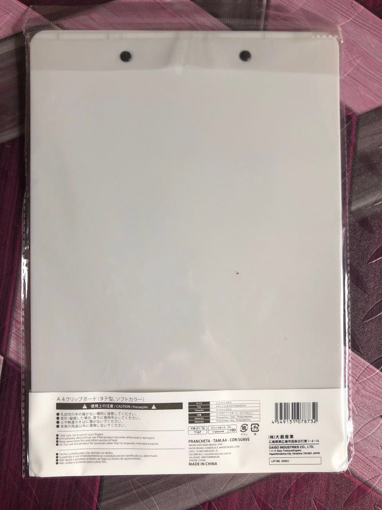 Clipboard daiso, Hobbies & Toys, Stationery & Craft, Stationery ...