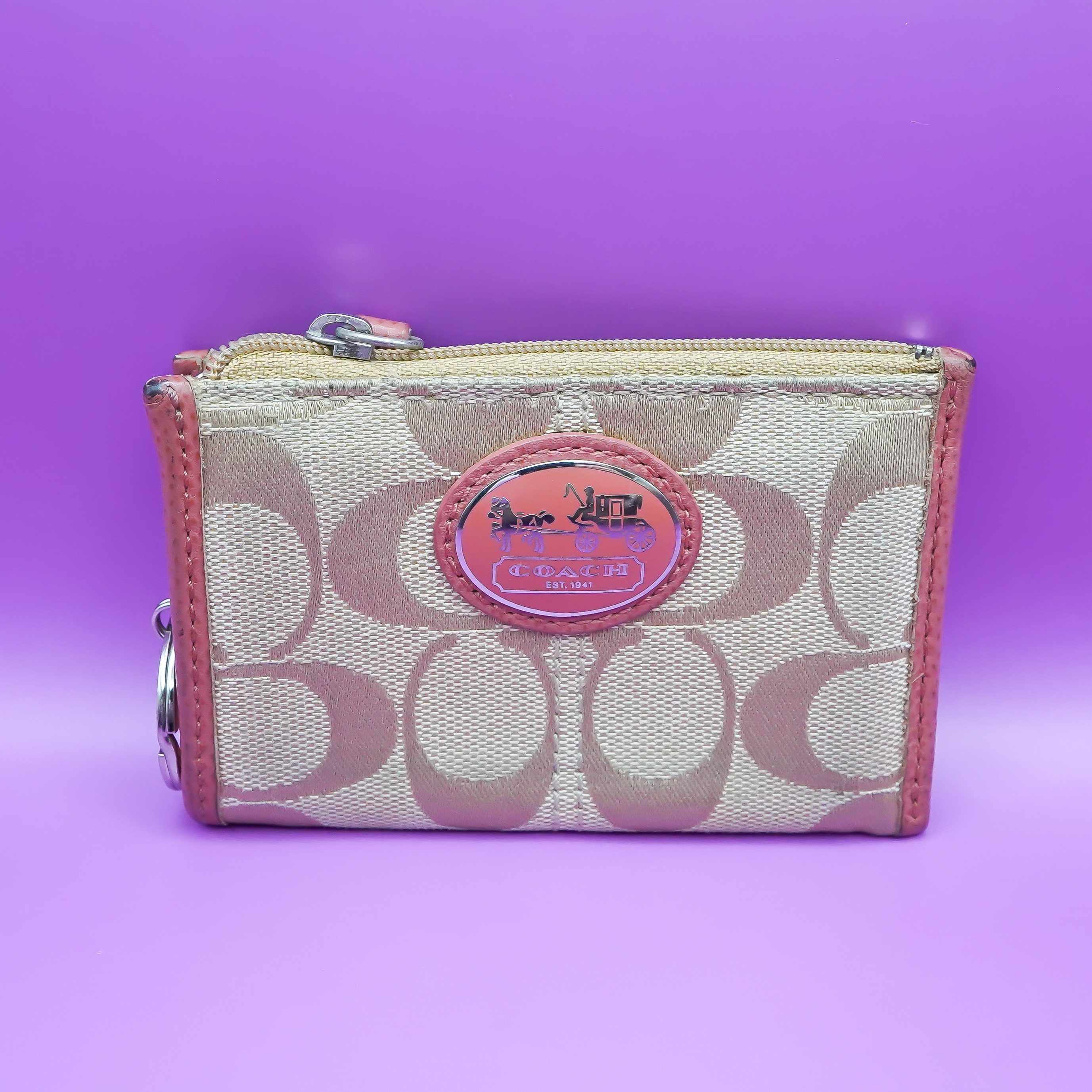 Authentic Coach Coin / Card Pouch Wallet, Luxury, Bags & Wallets on ...