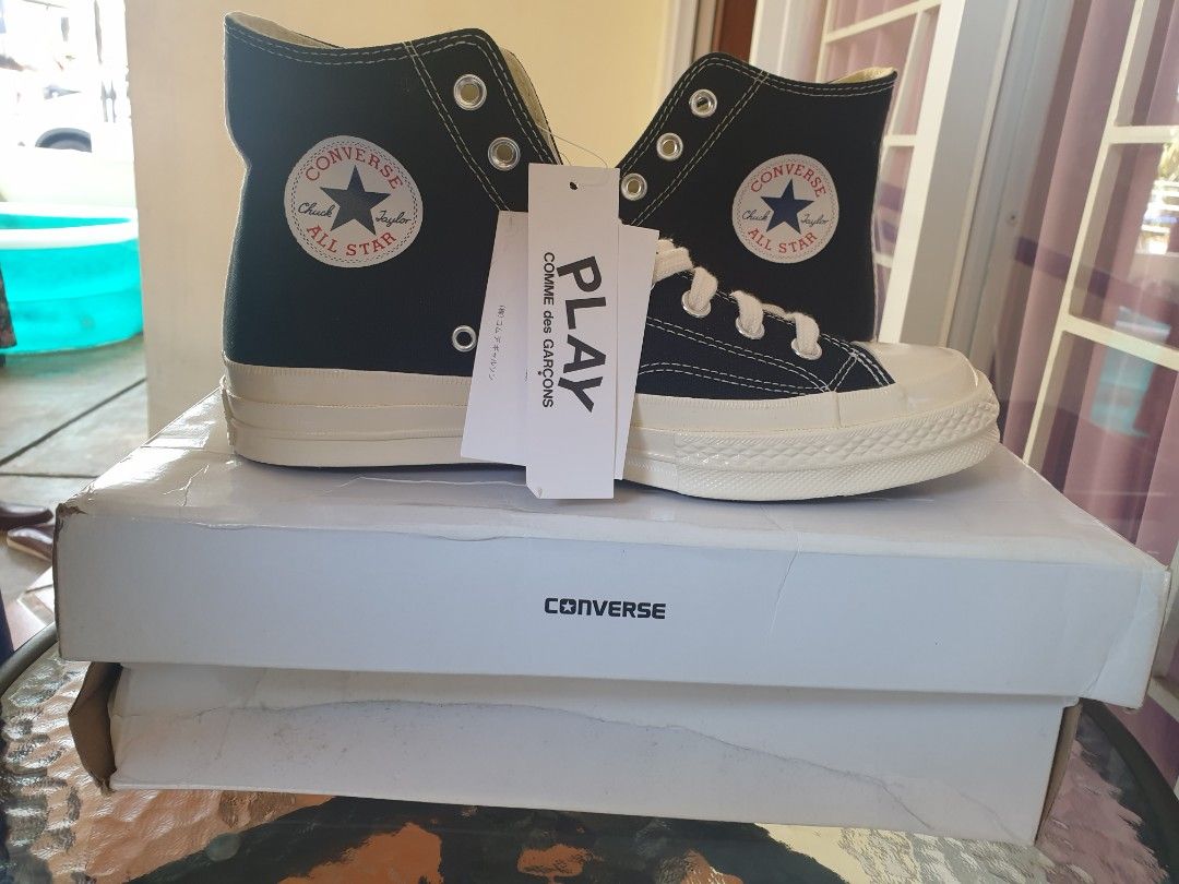 Convers x CDG uk 41, Fesyen Pria, Sepatu , Sneakers di Carousell