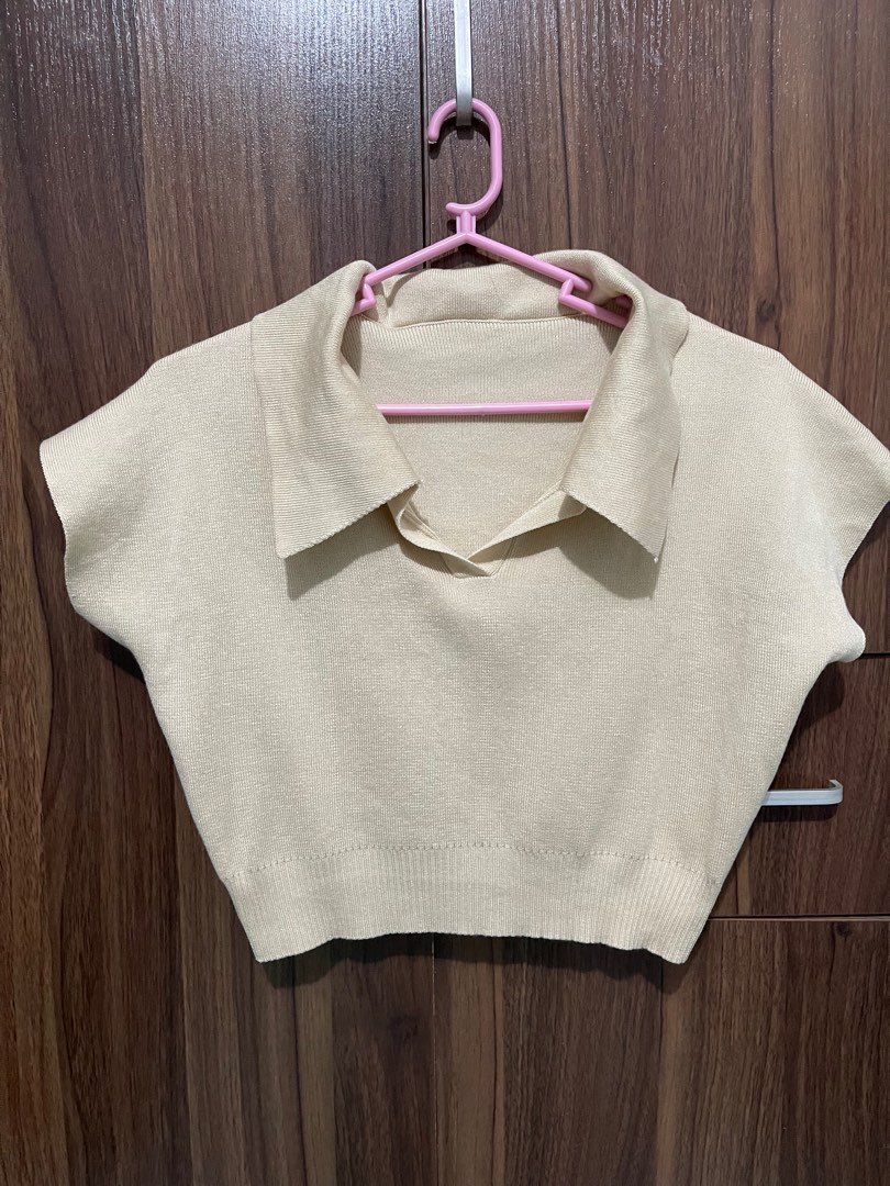 Cream top, Women's Fashion, Tops, Blouses on Carousell