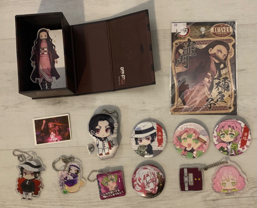 Demon slayer merch (Nezuko, Giyuu, Muzan and Mitsuri), Hobbies & Toys ...
