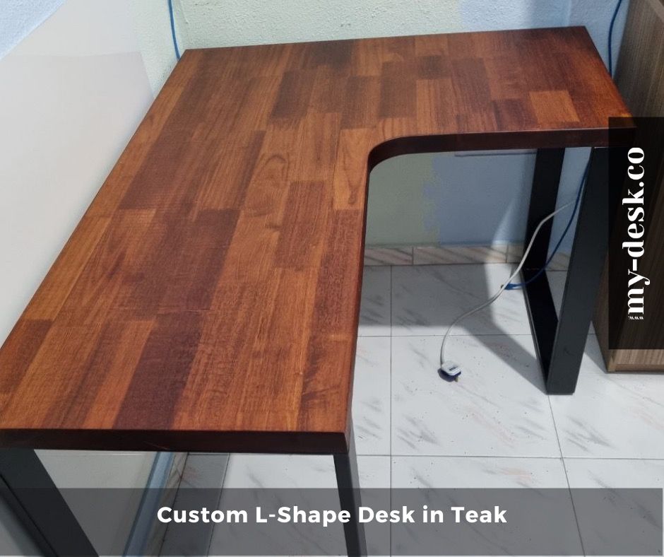 Customise Table/Custom Desk (L-Shape) Made To Order Desktop Computer ...