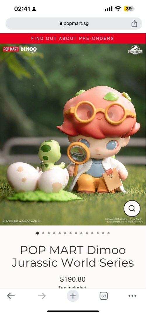 DIMOO Jurassic Park - Dinosaur Egg Researcher, Park Sightseeing Bus ...