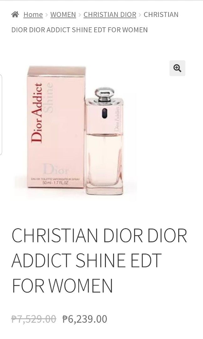 Dior addict shine, Beauty & Personal Care, Fragrance & Deodorants on ...