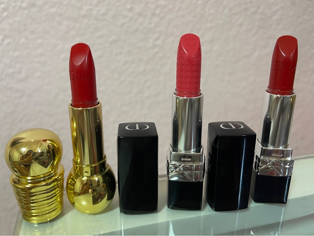 DIOR Lipstick BUNDLE 999, 014, 028 on Carousell